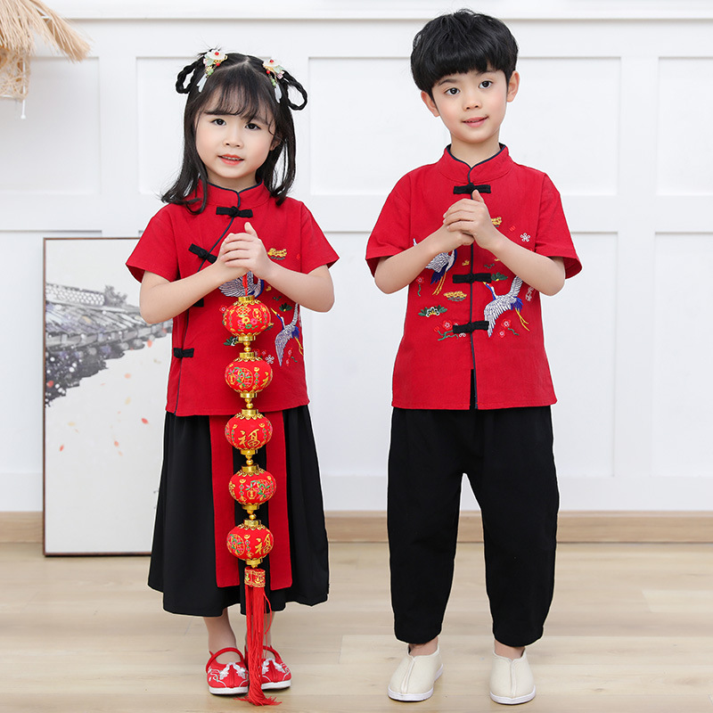 Children's Hanfu children's national performance dress for June 1st