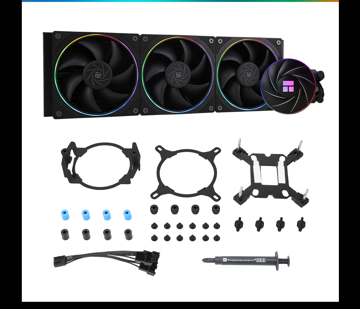 利民(Thermalright)AE240 AE360 V2二代黑白ARGB一体式水冷散热器-阿里巴巴