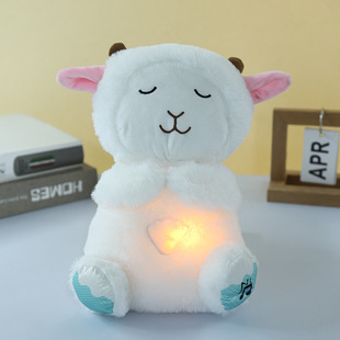 ce认证CPC.EN71跨境安抚新品呼吸小羊婴儿哄睡音乐玩偶陪伴睡早教-阿里巴巴