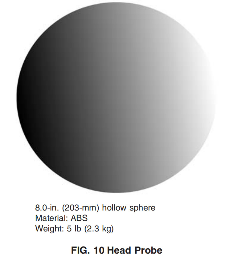 ASTM F833-21头模Head probe 空心测试球 ASTM F2613试验治具-阿里巴巴