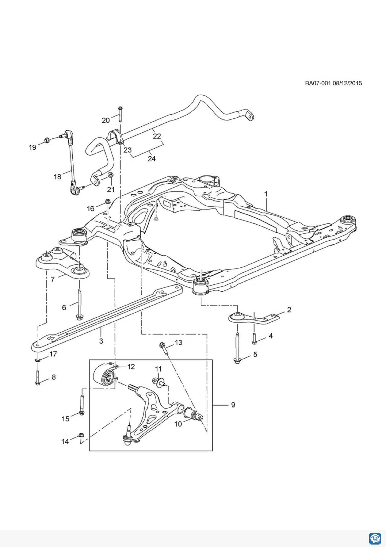23278068 69适用于昂科威 雪佛兰探界者前悬挂 下摆臂 前下控制臂-阿里巴巴