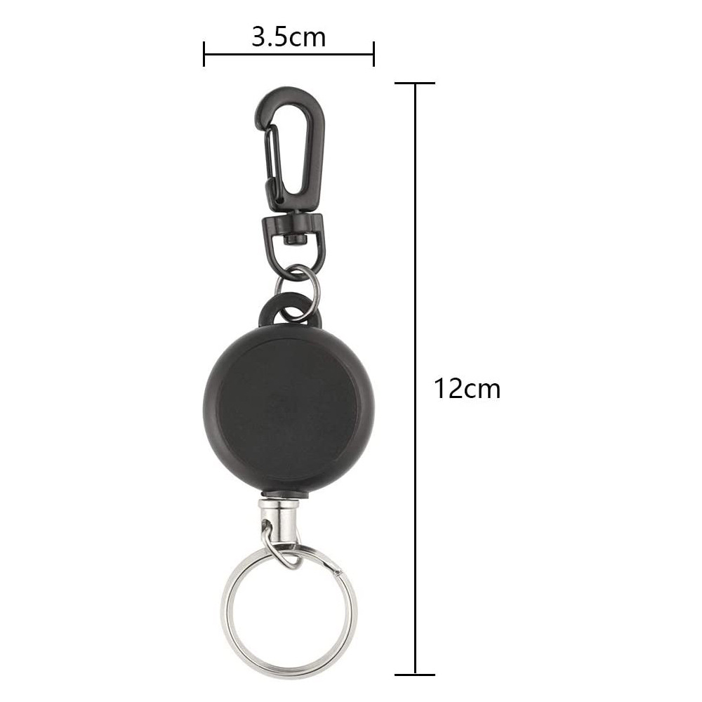 亚马逊AMAZON热销 高回弹伸缩钢丝绳钥匙扣 高弹力伸缩防丢钥匙扣-阿里巴巴