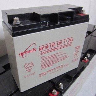 genesis 艾诺斯 霍克蓄电池 NP17.2-12B 免维护 12V17.2AH 发电-阿里巴巴