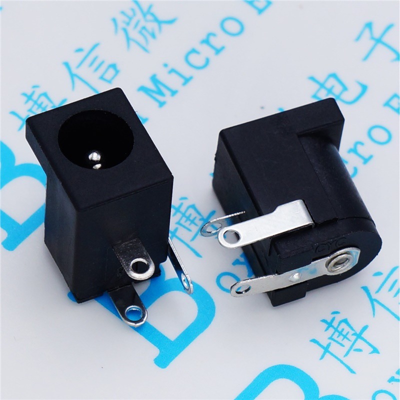 DC-005 三脚直插 大DC 电源插座 DC005 5.5-2.1 通用电源座-阿里巴巴
