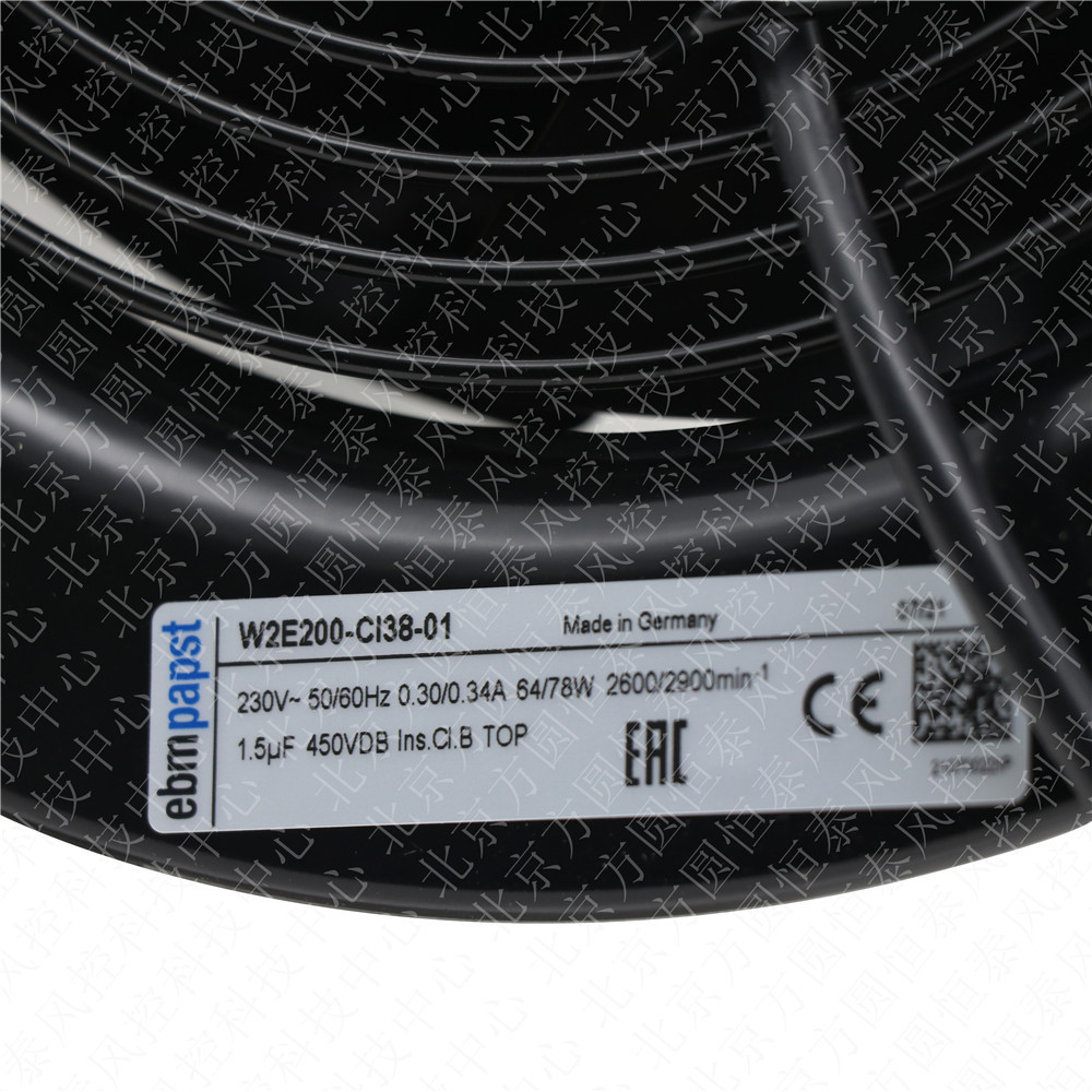 W2E200-CI38-01 ebmpapst风机 230V 64W 带导风圈 全新-阿里巴巴