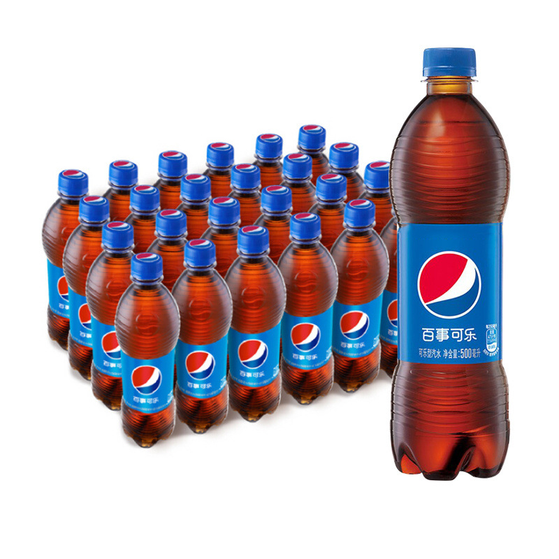 百事可乐汽水多口味可乐500ml*24瓶整箱饮料青柠混装夏天清凉品-阿里巴巴