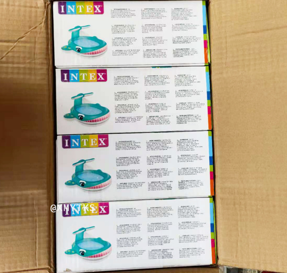 新款intex 57440鲸鱼婴儿戏水池 充气家庭沙池海洋球池游泳池现货-阿里巴巴