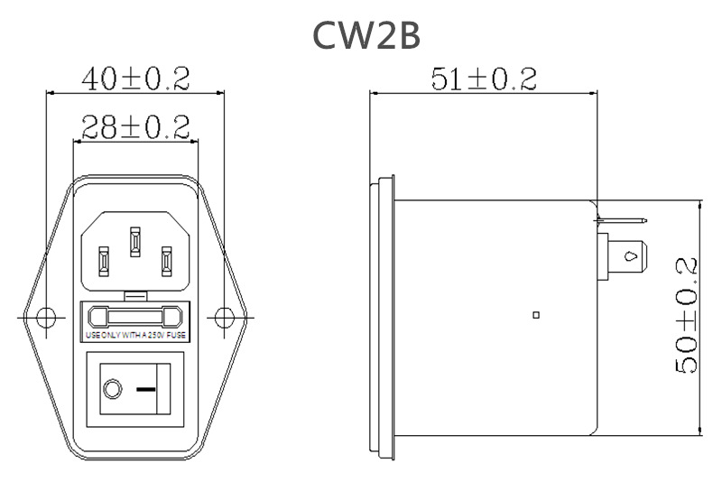 CANNY WELL红开关带灯插座滤波器CW2B-06A-T CW2C-6A 10A 抗干扰-阿里巴巴