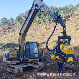 液压全自动伐木机挖掘机砍树机 林场锯树机切树机-阿里巴巴