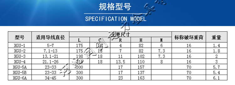 批发电缆悬挂线夹XGU/CGU-4悬垂线夹拉线路连接防护铁件电力金具-阿里巴巴