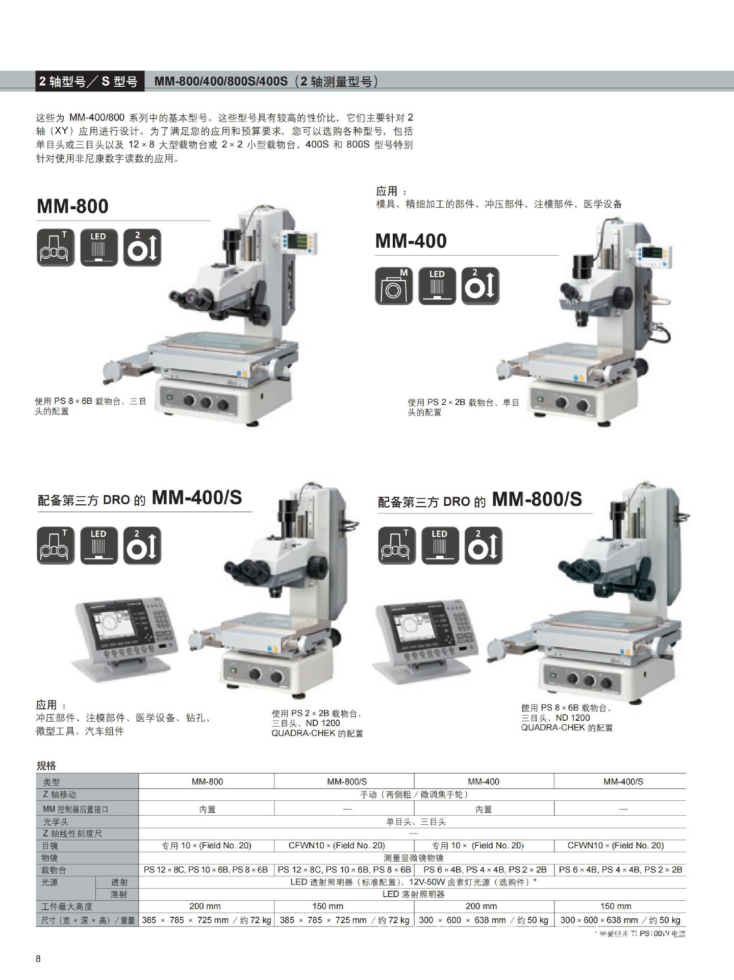 日本Nikon测量显微镜MM-800/L工具显微镜仪尼康三目电动Z轴显微镜-阿里巴巴