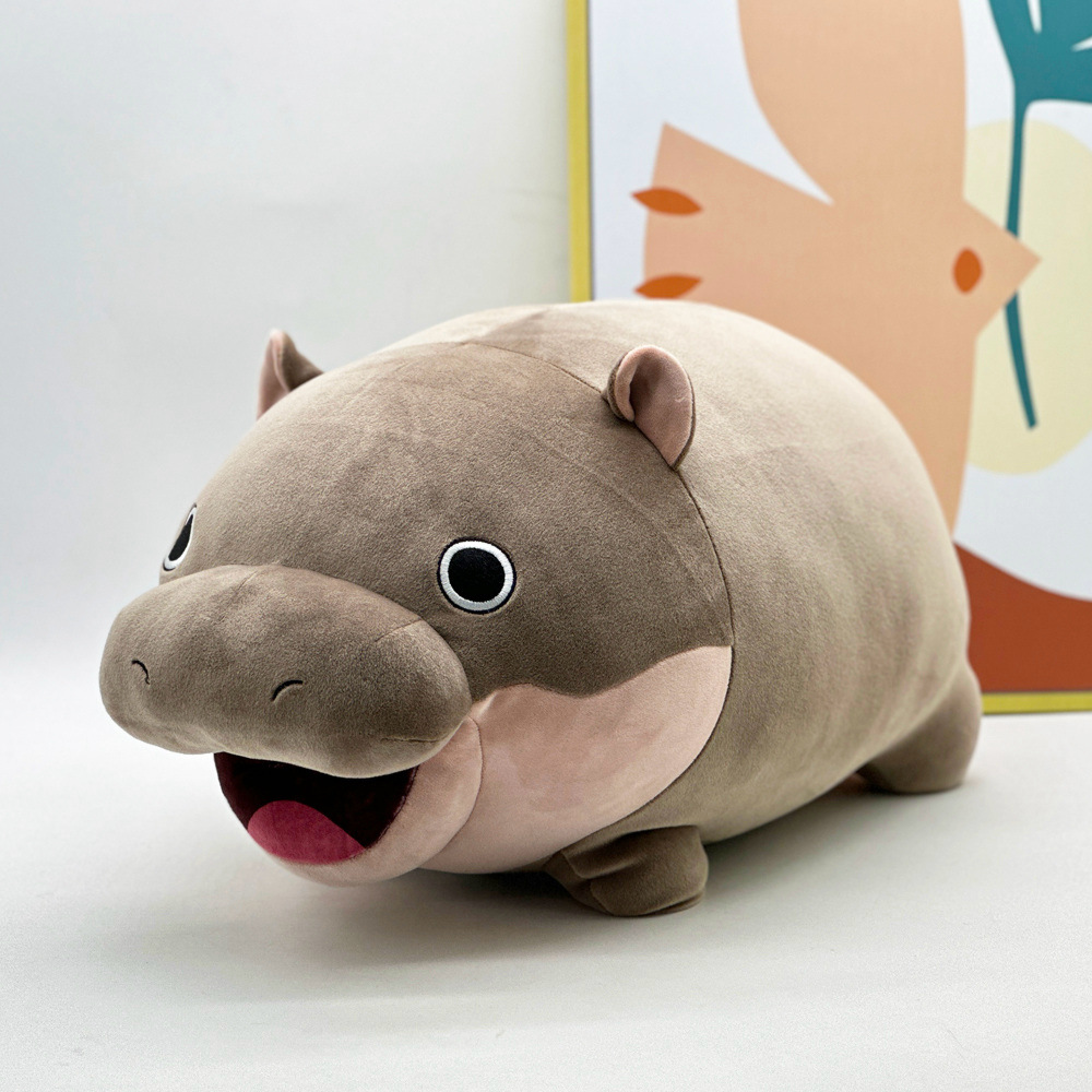 跨境新品moo deng plush 弹跳猪 侏儒河马 毛绒玩具玩偶公仔-阿里巴巴