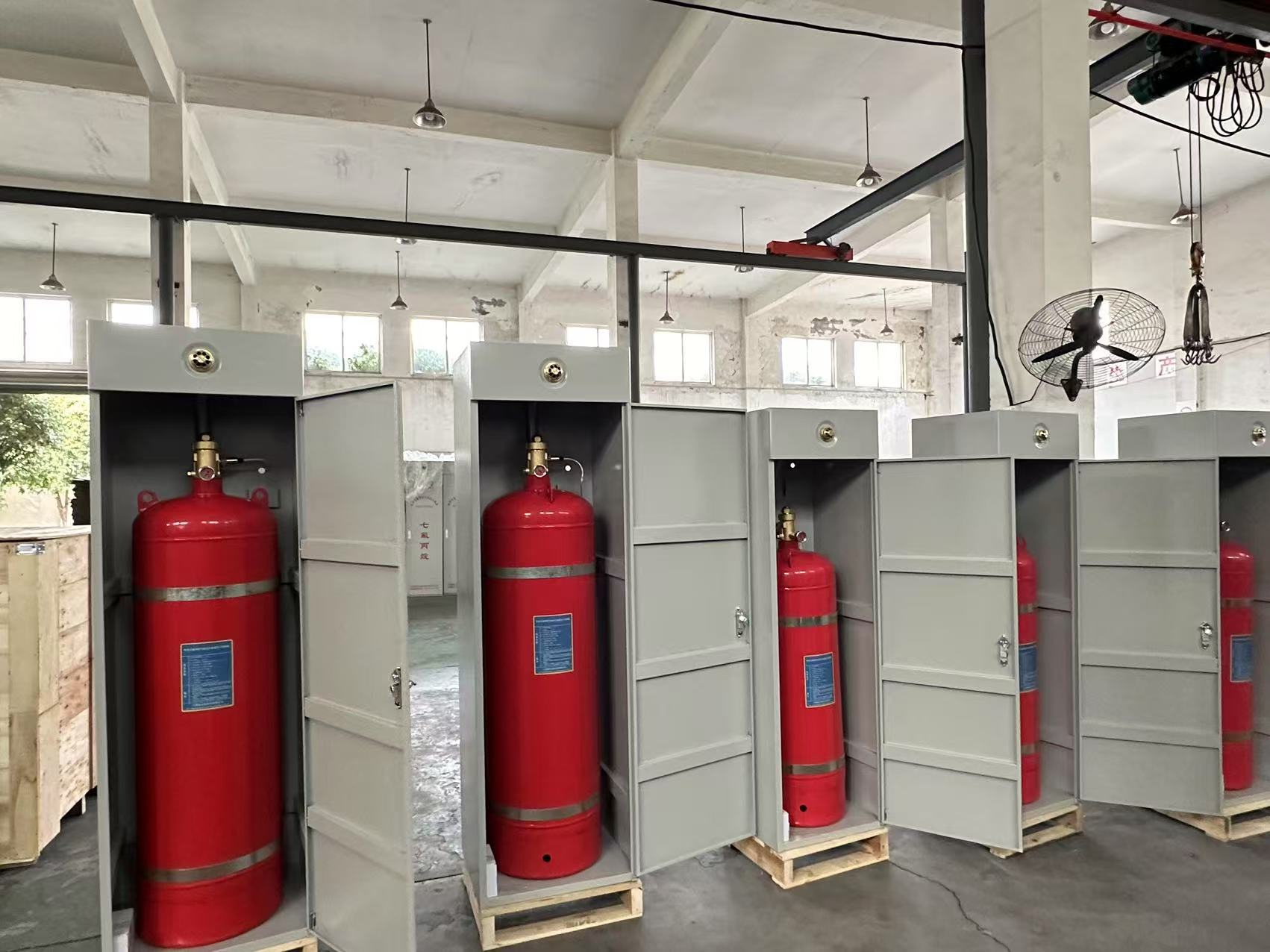 GQQ150/2.5柜式七氟丙烷气体灭火装置配电房发电机房气体灭火-阿里巴巴