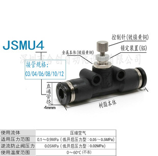 日本PISCO调速器节流阀接头 JSMU4 6 8 10 12 节流阀原装正品现货-阿里巴巴