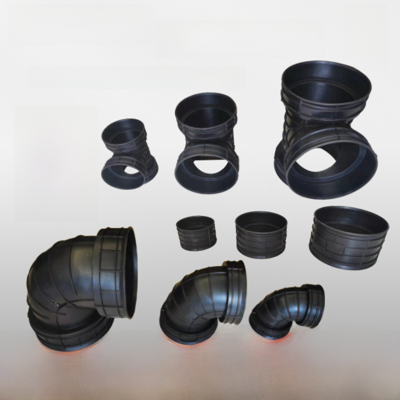 Corrugated pipe water pipe interface inspection well branch pipe ...