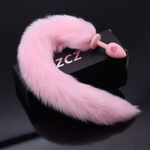 ZCZ新手尾巴肛塞螺丝可拆卸SM夫妻游戏玩具尾巴后庭肛门塞自慰-阿里巴巴