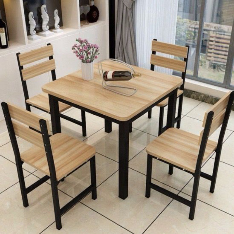 Dining table and chair combination dining table simple modern small ...