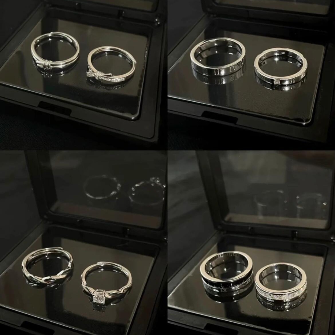 范琦s925纯银戒指为爱加冕恋爱频率闪耀银河对戒星辰大海指环批发-阿里巴巴