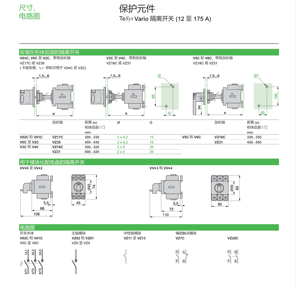 施耐徳KCF1PZC V0C VZ15 Schneider 主令开关隔离开关模块 全系列-阿里巴巴
