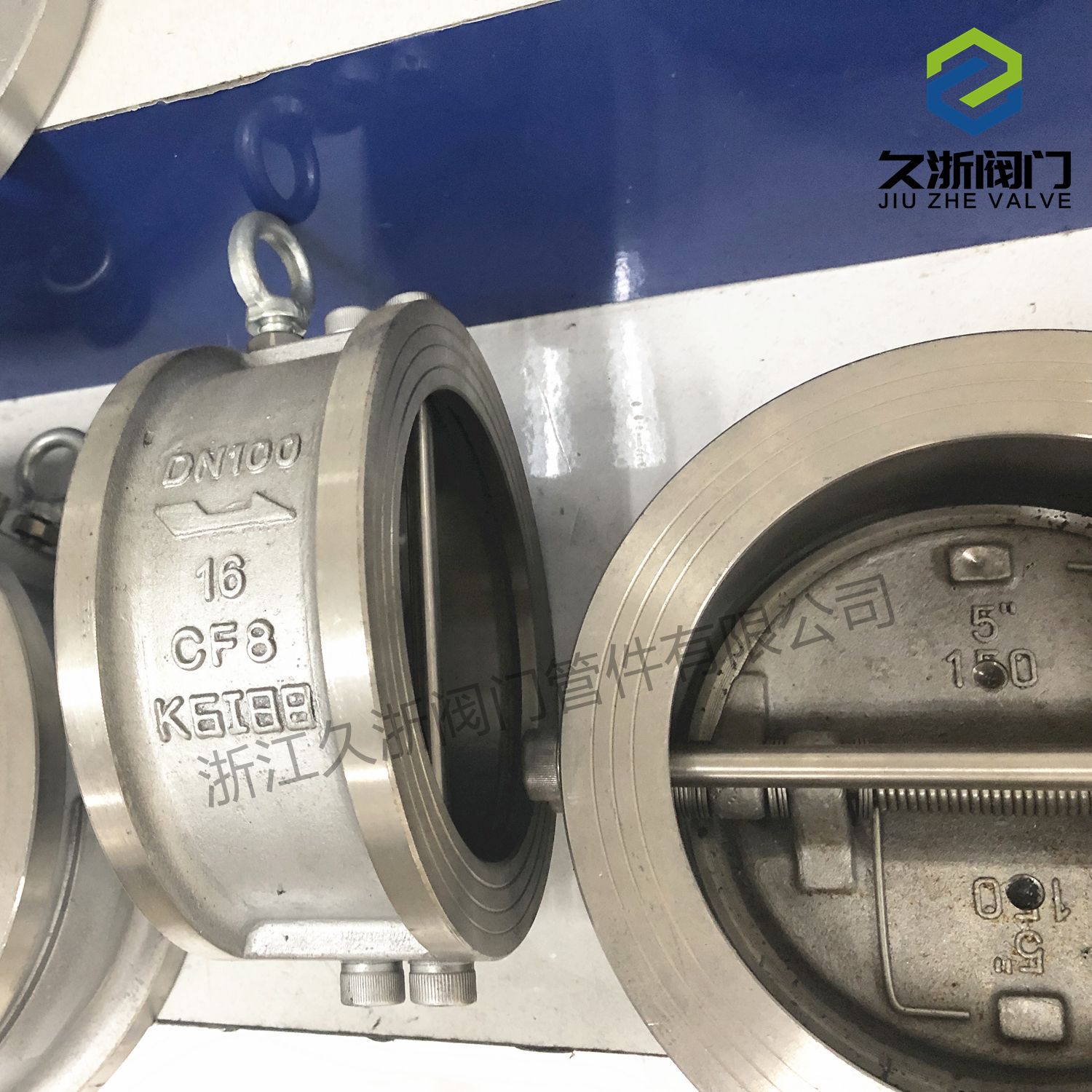 H76H-16C 碳钢双瓣对夹止回阀 水泵单向流通管道防止倒流止回阀-阿里巴巴