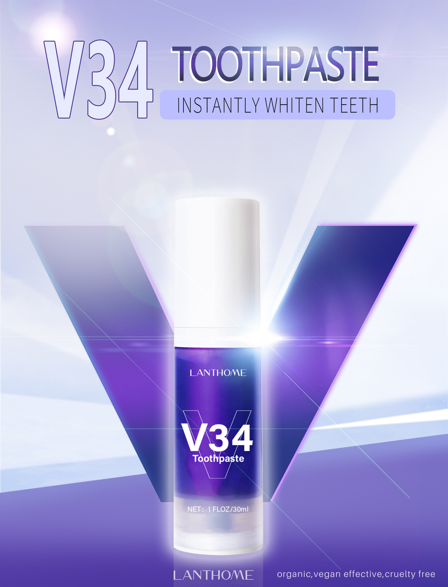 跨境新品莲碧泉新V34牙膏V34 toothpaste 去烟渍牙齿亮白牙齿清新-阿里巴巴