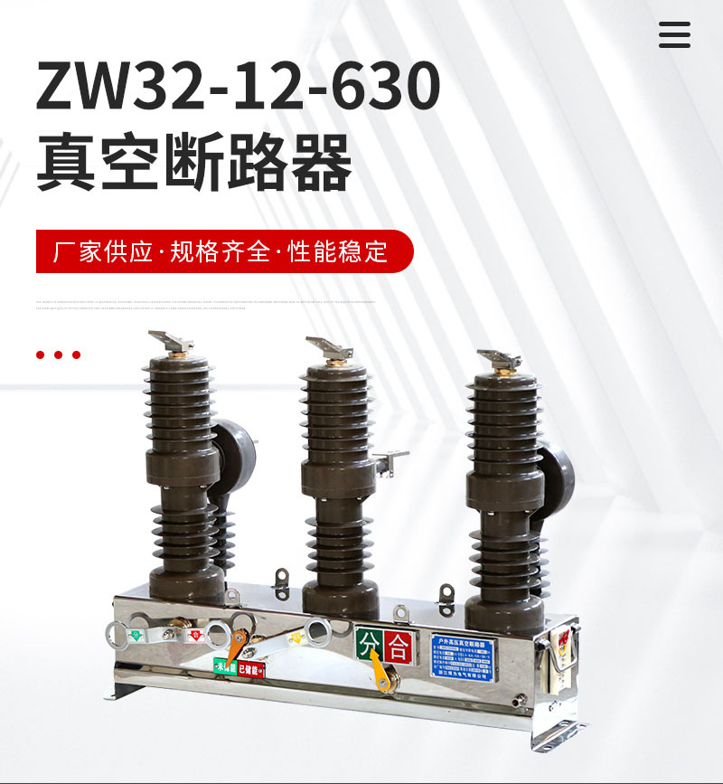 zw32-12/630A高压真空断路器户外10KV分界手动看门狗隔离柱上开关-阿里巴巴