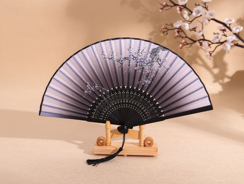 2pcs Ancient Hanfu fairy dress Folding Fans for women girls Chinese ...