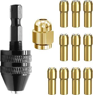 M8金色螺帽+铜夹头（4.3mm柄径）+英制4486夹头-阿里巴巴