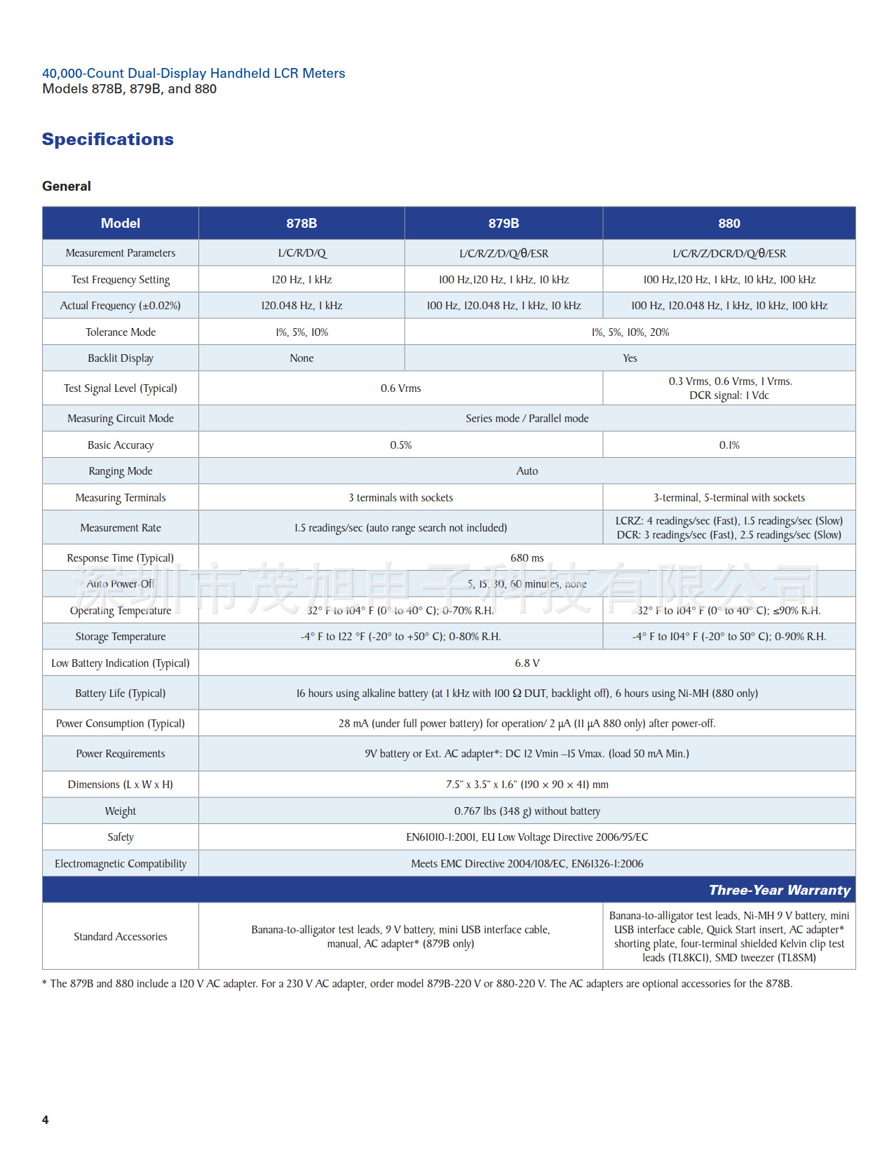 百科BK Precision 879B 双显示手持式数字LCR电桥测试仪 10KHz表-阿里巴巴