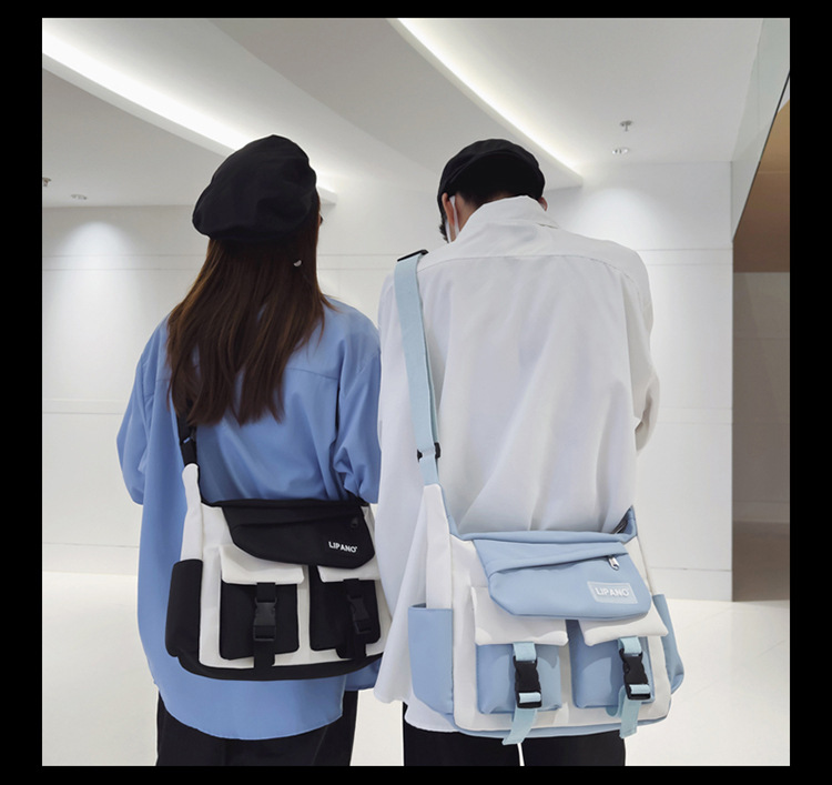 LIPANO 斜挎包ins单肩包经典个性休闲男女包大容量日系简约邮差包-阿里巴巴