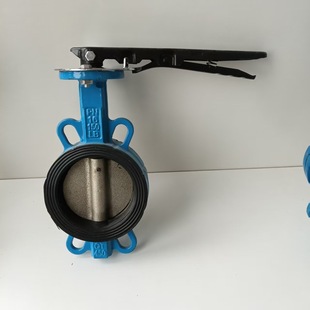 D71X-16手柄对夹蝶阀 对夹式 手动碟阀DN40 50 65 80 100 125 150-阿里巴巴