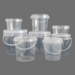 1l - 5l Clear Plastic Buckets Food Grade Bucket With Lids-阿里巴巴