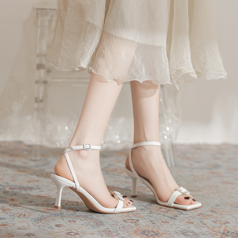 8318-8 Stiletto Sandals Women's Summer 2024 New Open Toe Hollow Elegant ...