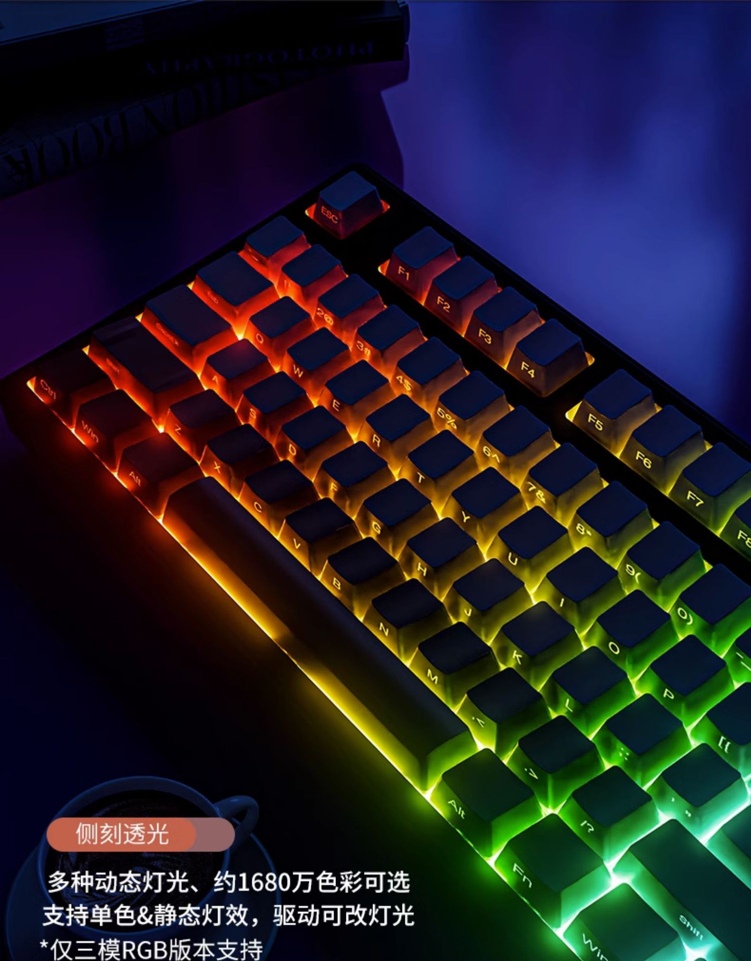 前行者Z108樱桃cherry轴机械键盘有线无线蓝牙三模黑红轴游戏电竞-阿里巴巴