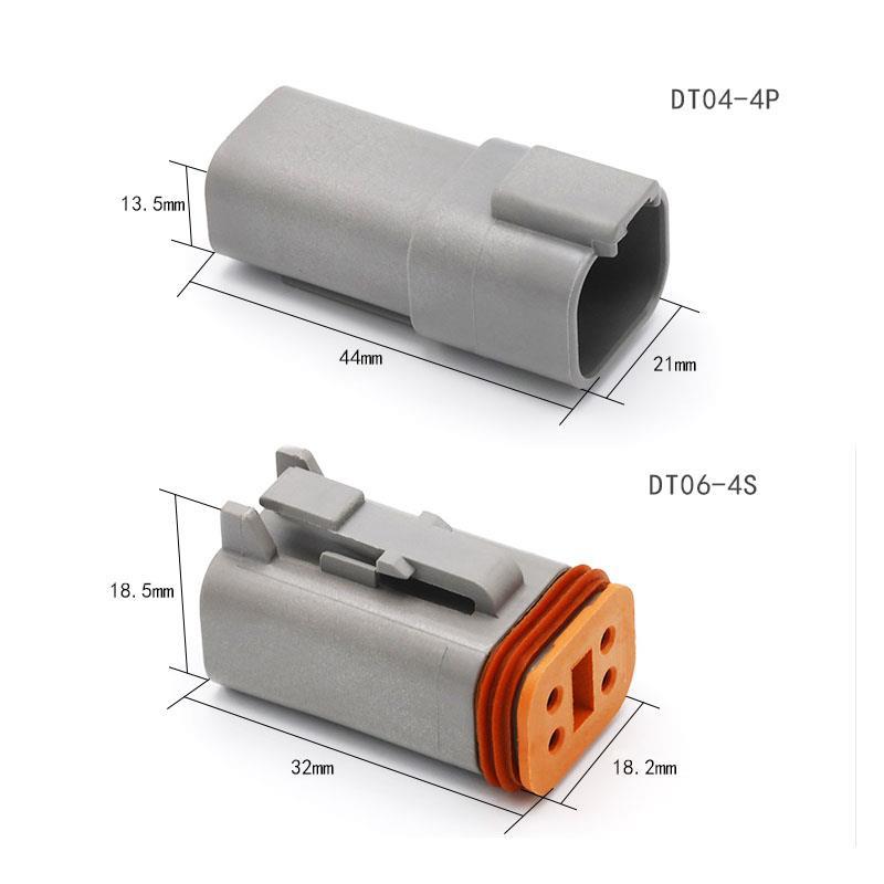 DT德驰连接器 DT06-4P DT04-4S 汽车接插件 2P 3P 4P 6P 8P 12P-阿里巴巴