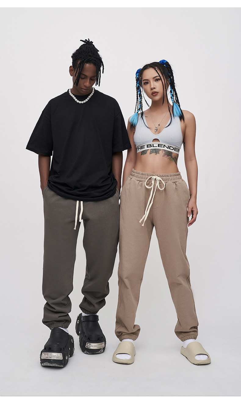 RFSD男装|2023秋冬大地色重磅420G休闲长裤美式潮牌宽松直筒卫裤-阿里巴巴