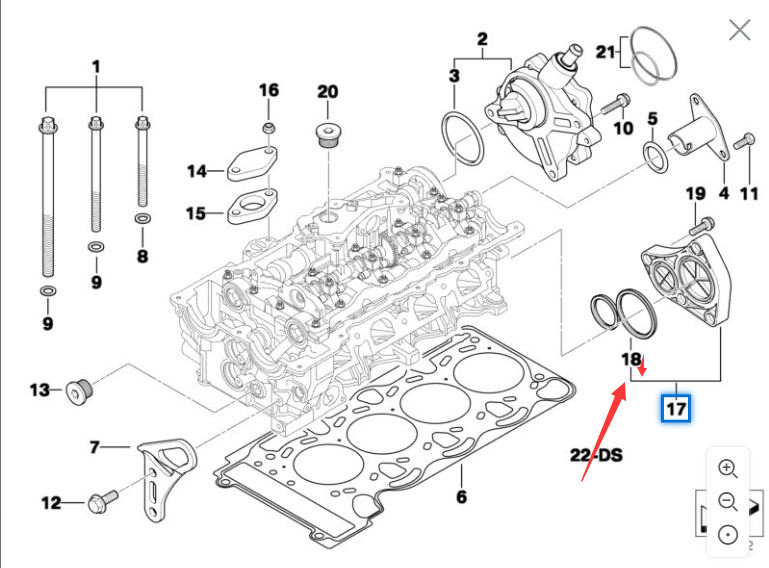 11537583666适用于宝马1系 3系x1 n46发动机后缸盖水堵带胶圈-阿里巴巴