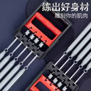 弹簧拉力器可调节多功能男锻炼手臂脚蹬拉力器仰卧起坐辅助拉力器-阿里巴巴