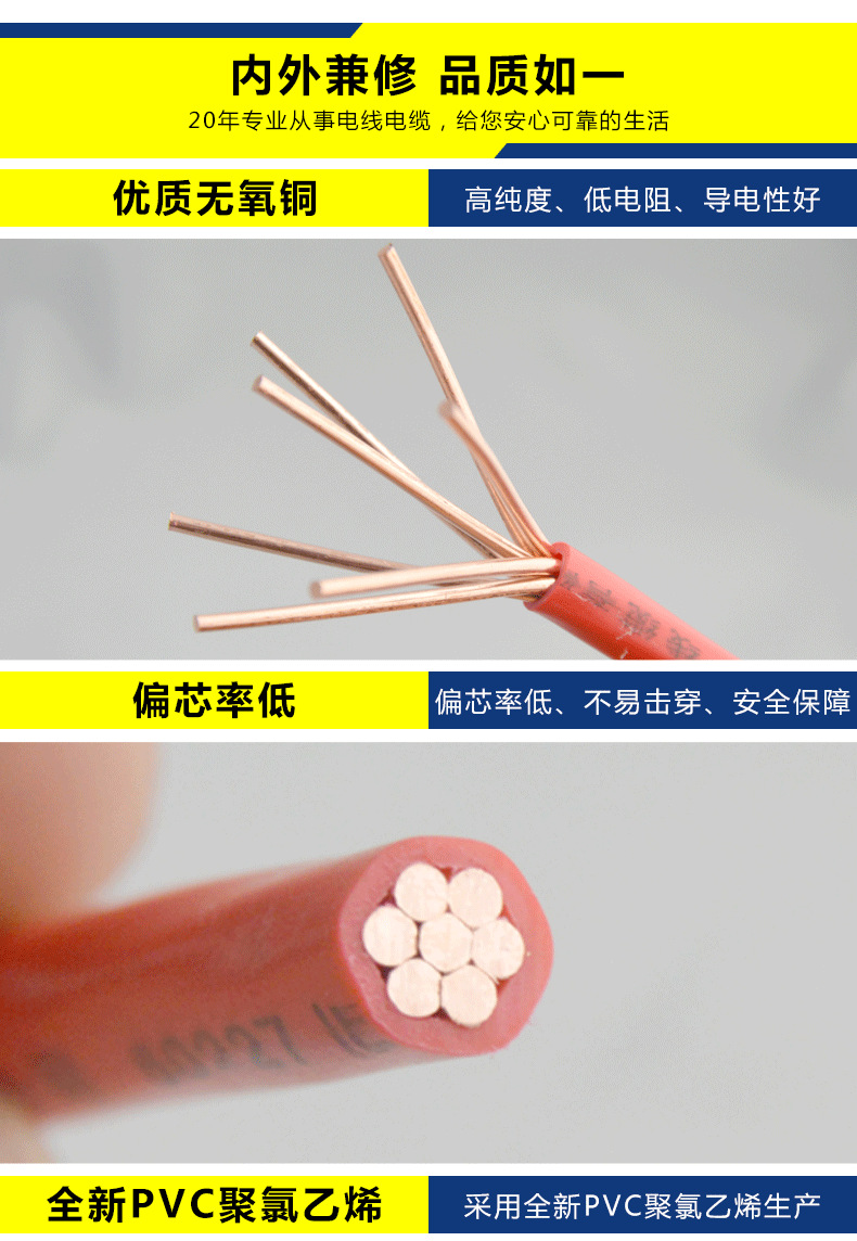 BV线16平方配电柜接地线 国标纯无氧铜工程用单芯电缆 家用电源线-阿里巴巴