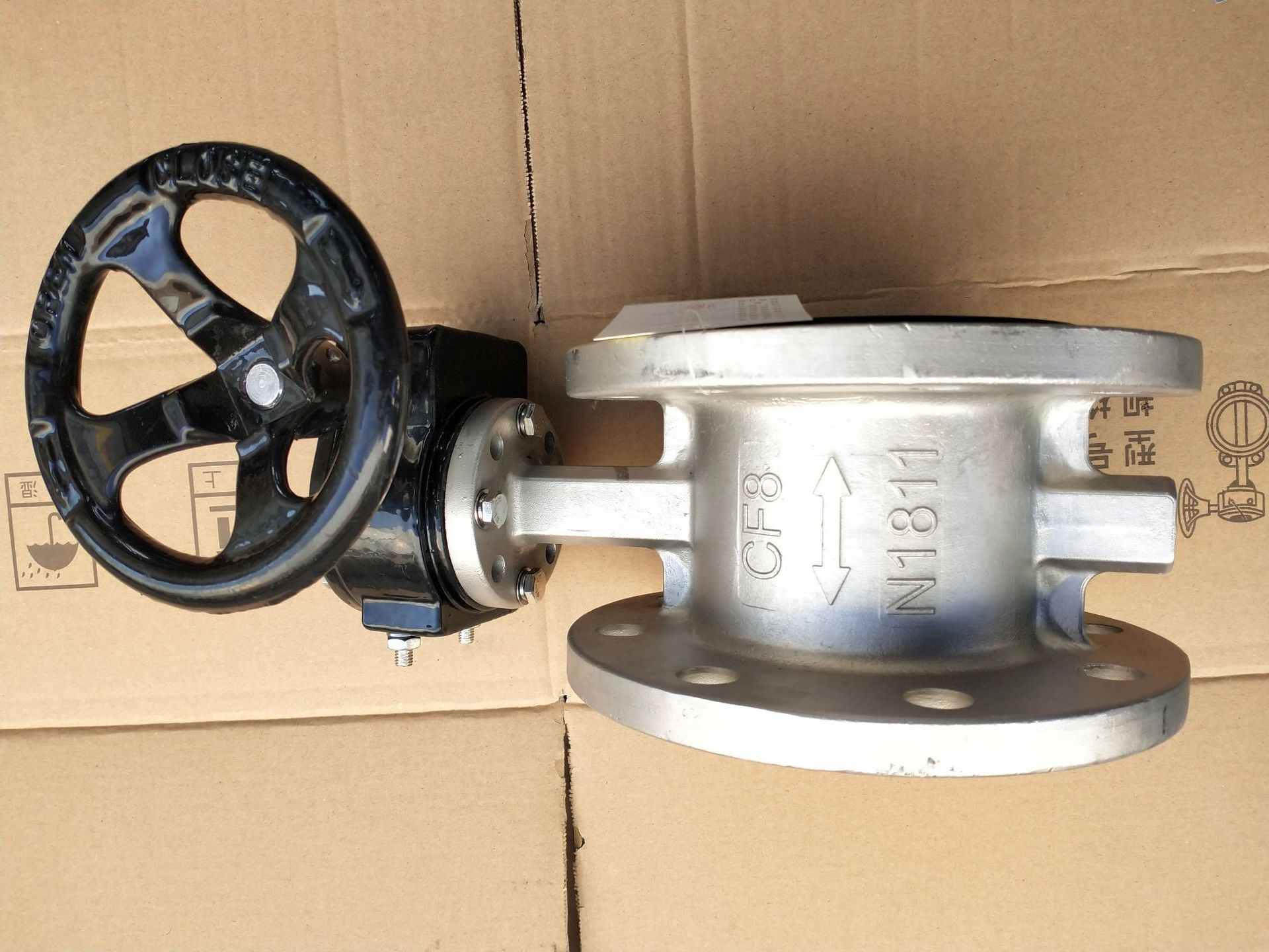 不锈钢法兰涡轮软密封蝶阀D341X-16P-阿里巴巴