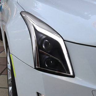 适用于凯迪拉克ATSL大灯总成ATS改装LED日行灯流光转向灯led大灯-阿里巴巴