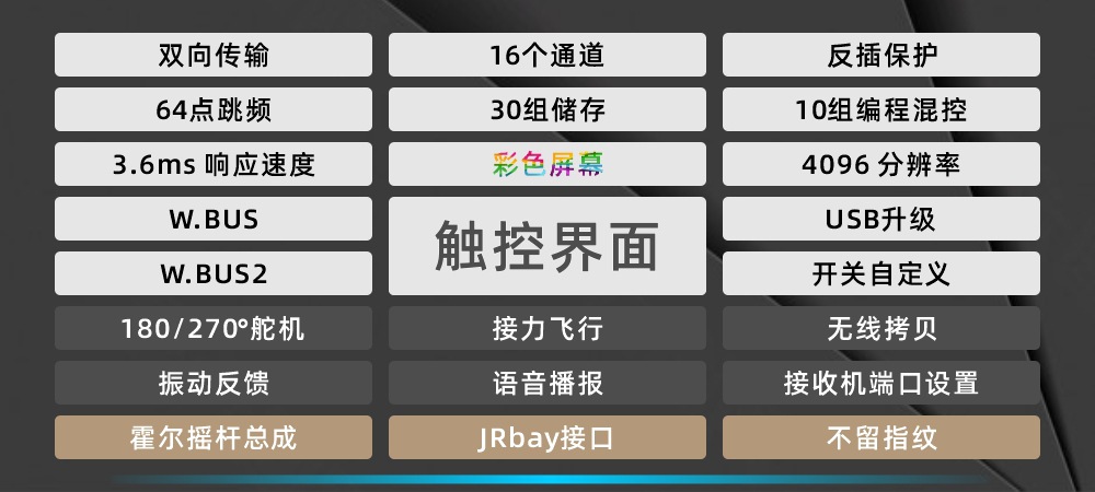 WFLY天地飞ET16 PRO 16通道穿越机固定翼双高频头500mw航模遥控器-阿里巴巴