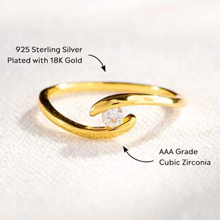 wish跨境爆款S925纯银戒指女简约小众ins百搭单钻波浪欧美指环-阿里巴巴