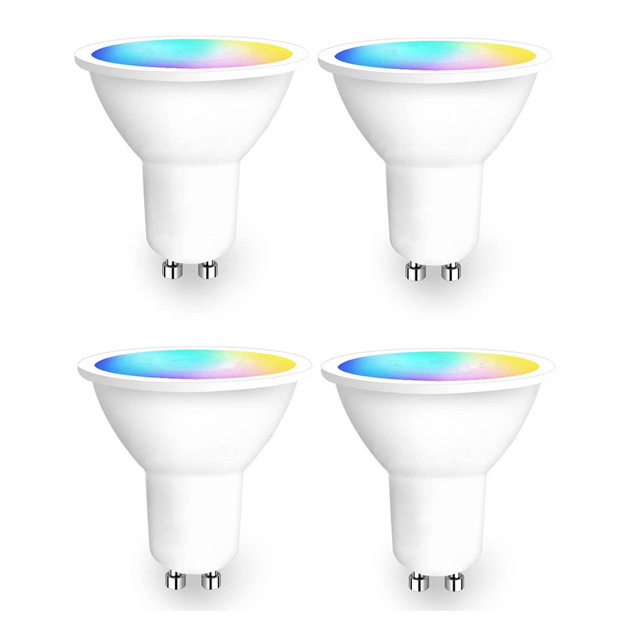 Smart graffiti Bluetooth spotlight GU10 indoor bulb RGB + CW spotlight ...