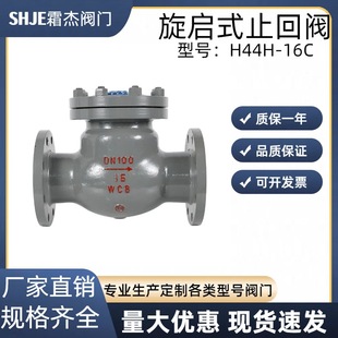 中重型单向逆止阀 H44H-16C 碳钢法兰旋启式内螺纹止回阀-阿里巴巴