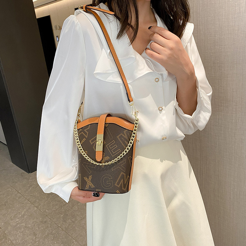 Presbyopic Bucket Bag Summer Temperament Women's One-Shoulder Crossboby ...