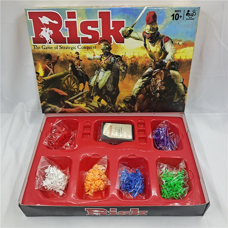 跨境热销桌游RISK board card game英文经典RISK互动卡牌桌面游戏-阿里巴巴
