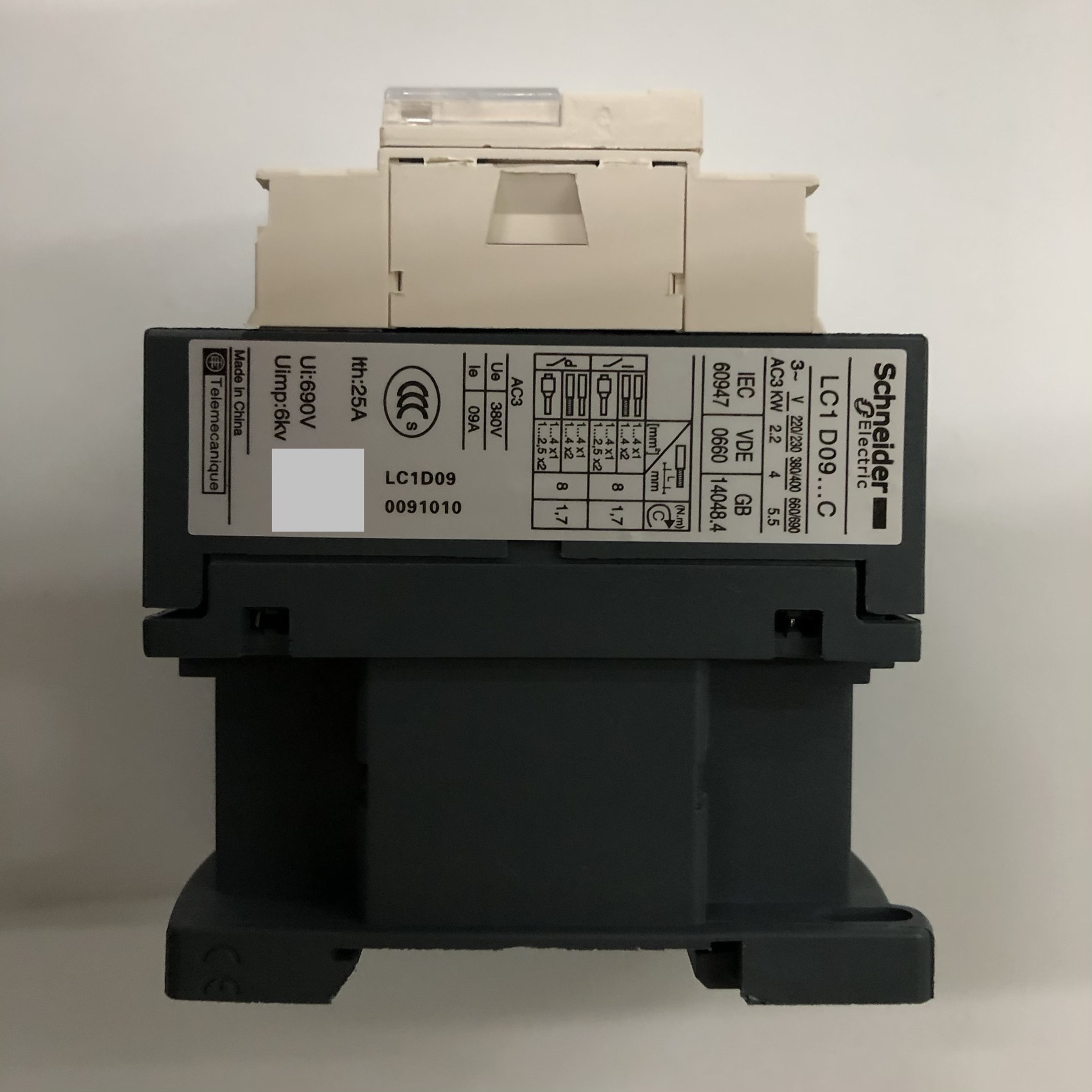 原装正品LC1D09M7C AC220V 50/60Hz Schneider三级交流接触器-阿里巴巴