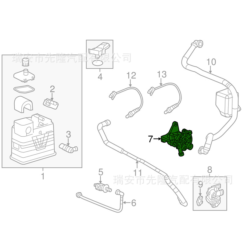 12686657 刹车真空泵适用EG6-全新一代君 越 2.0T 12660670-阿里巴巴