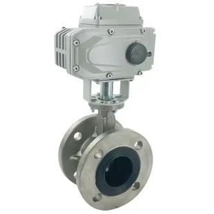 定制不锈钢电动法兰蝶阀D941X-16P水利软密封调节型防爆工业阀门-阿里巴巴